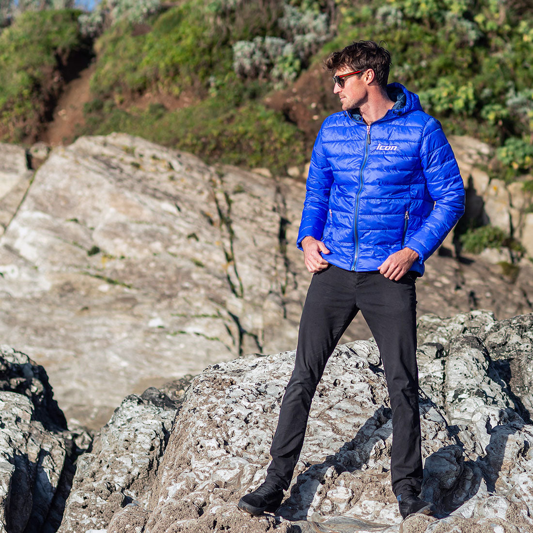 ICON Embroidered Quilted Hooded 'Puffer' Jacket – ICON Sports